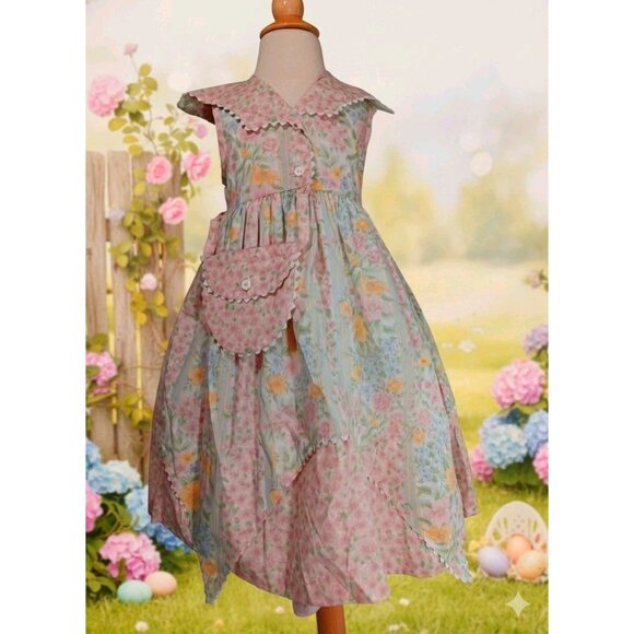 Daisy Kingdom | Dresses | Vintage Daisy Kingdom Easter Spring Dress ...
